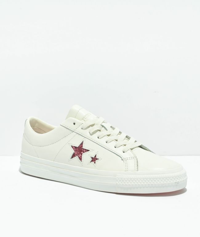 Converse x Turnstile One Star Pro White Skate Shoes - Converse