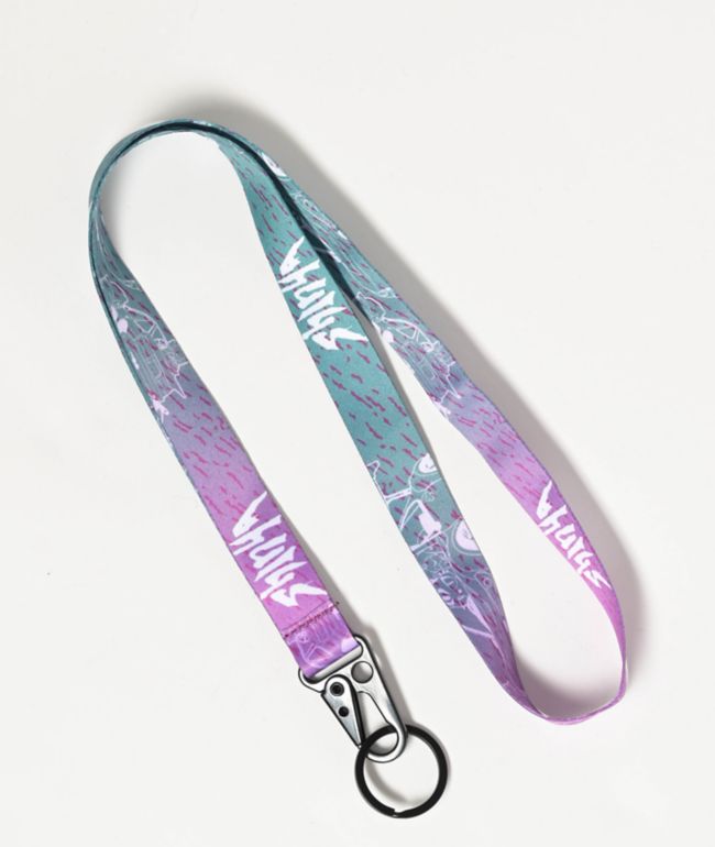 Shinya 90s Teal & Purple Lanyard - Shinya